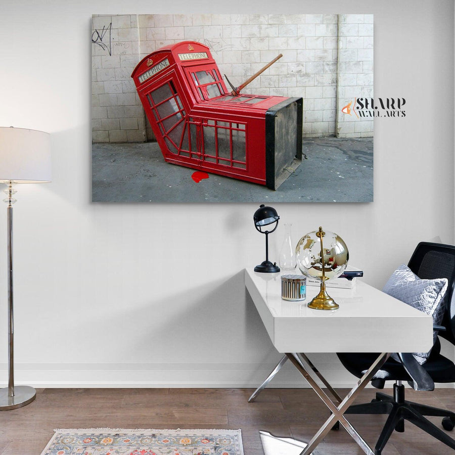Banksy - Phone Booth London Wall Art Canvas – SharpWallArts