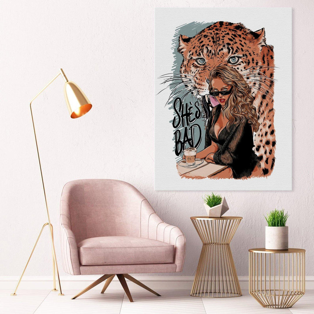She's Bad - Fashion Wall Art – SharpWallArts
