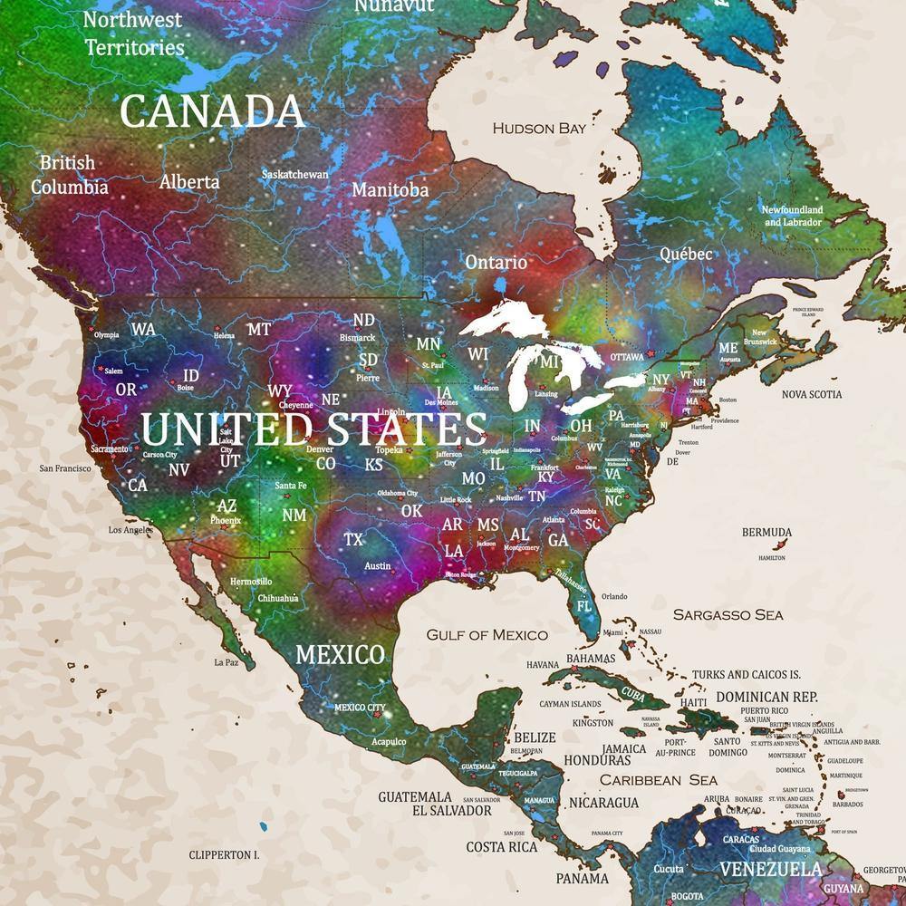 Couple Travel Map - World Map Wall Art Canvas Print – SharpWallArts