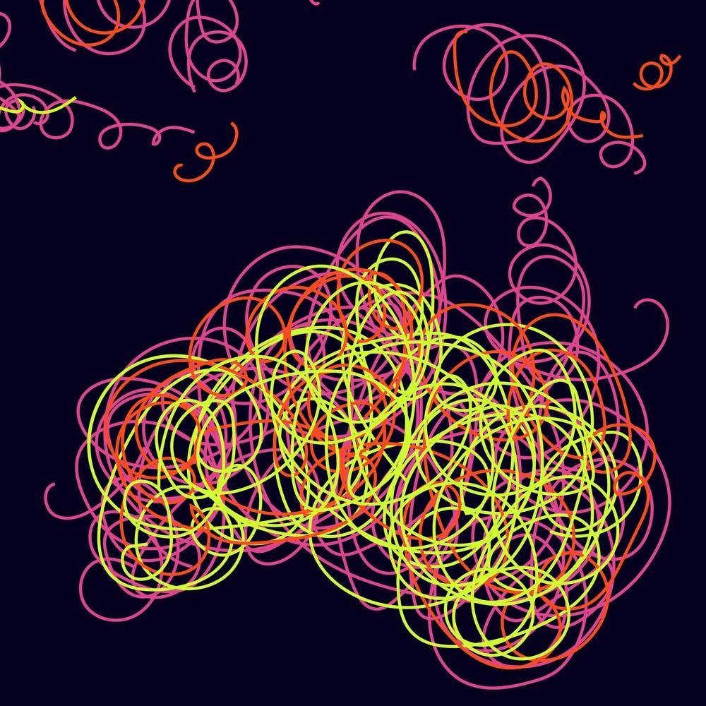 World Map Abstract Painting - World Map Wall Art – SharpWallArts