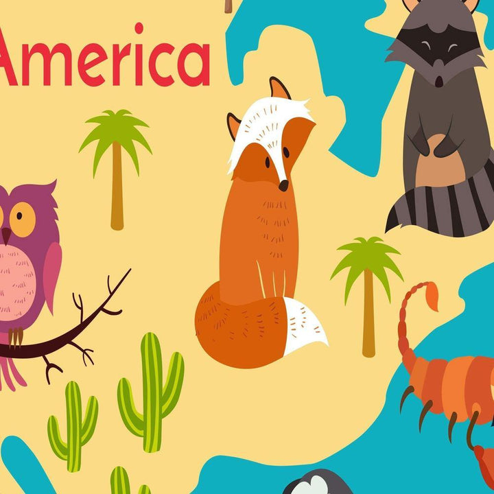 World Map Wall Art Kids - Classroom Decor – SharpWallArts