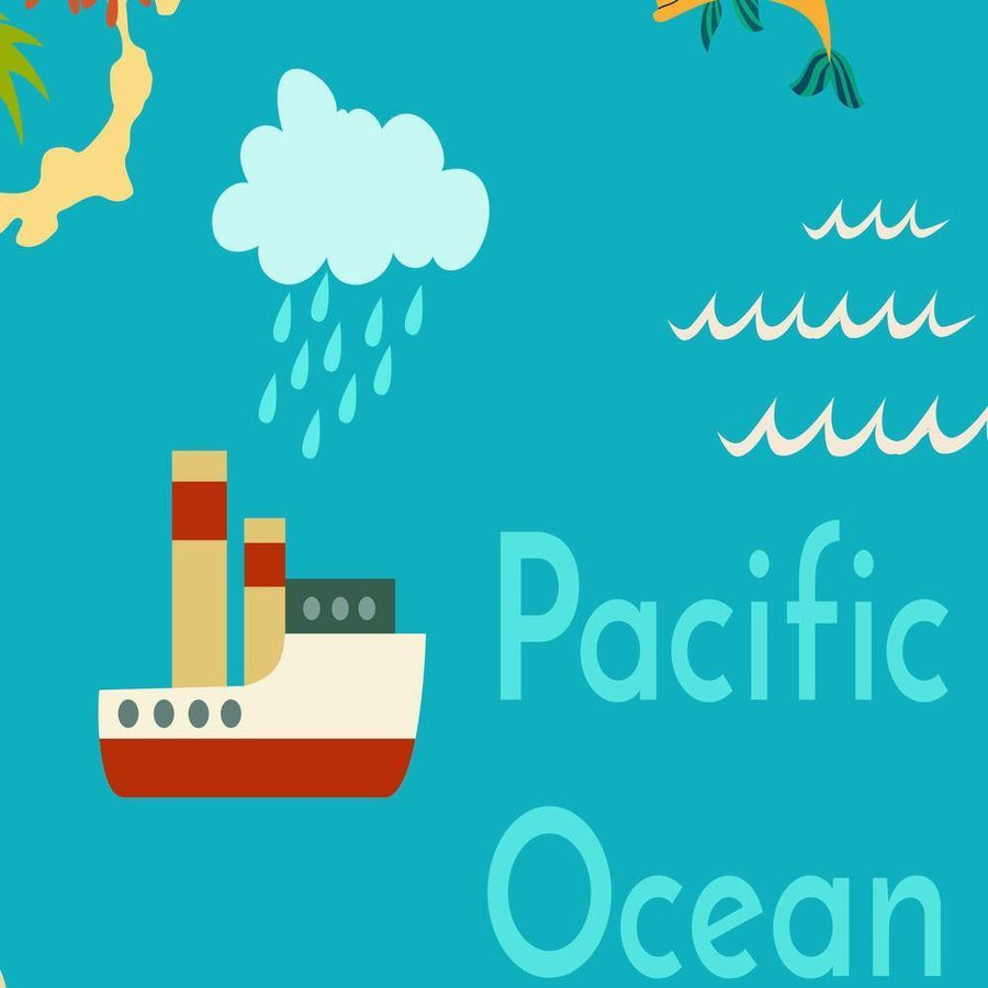 World Map Wall Art Kids - Classroom Decor – SharpWallArts